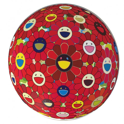 Buy Takashi Murakami - Red Flower Ball (3D)